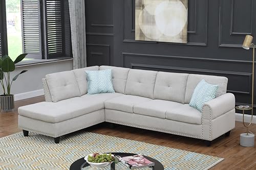 Devion Furniture Stellion Sofas, Light Gray