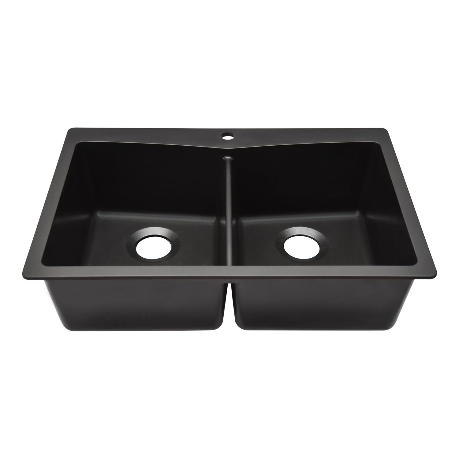 33" x 22" Quartz Kitchen Sink, Double Bowl Kitchen Sinks, Drop in sink, large sinks Quartz Undermount Kitchen Sink, Galaxy Black Kitchen Sink, Double Sink Kitchen, Lexicon Platinum LP-800TM-K-SO