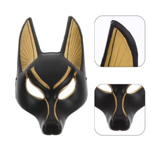 CAJDEOPYE Egyptian Mask, Halloween Mask Fancy Dress Mask Egypt The Jackal God Costume Accessories Egyptian Guardian Mythological Mask Carnival Cosplay Photo Prop/29