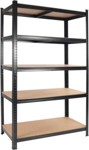 cierrsscvv 5-tier adjustable cube storage shelf, metal shelves for heavy duty storage, garage storage shelves, book shelf organizer for bedroom, bakers racks for kitchens