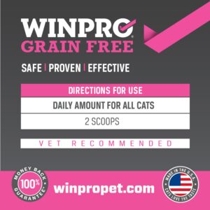 WINPRO- Cat Probiotic Meal Topper, Plasma-Powdered Formula for Gut Health, Seasonal Allergy Relief, Healthy Probiotic Supplement for Cat's, All Cat Breeds, 120 Scoops, Made in USA