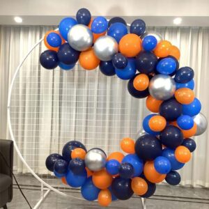 50PCS Blue and Orange Balloons,12 inch Blue and Orange Balloon Arch Kit Party Decorations,Suitable for Birthday Baby Shower Graduation Engagement Party Decorations