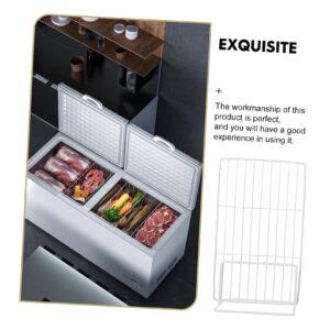 Garneck Freezer Divider Organizer - Iron Wire Mesh Grid for Freezer Shelves - Metal Shelf Separators for Fridge Cupboard & Pantry Ice Cream & Food Storage Single Sided Partition Board