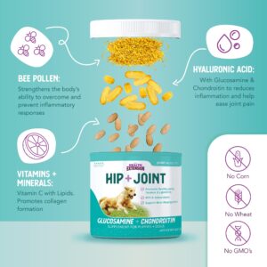 Health Extension Supplements Bundle - Dry Dog Food Chicken & Brown Rice Recipe (4 lbs), Joint & Hip Supplement Cheese Flavored Powder (8oz), Multivitamin (30 Tablets) - Complete Nutrition for Dogs