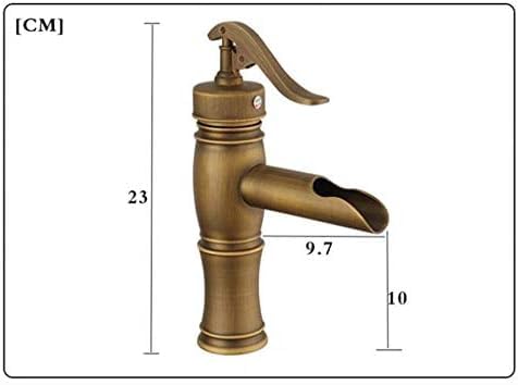 Kitchen Taps Taps Basin Faucets Waterfall Bathroom Faucet Single Handle Basin Mixer Tap Bath Antique Faucet Brass Sink Water