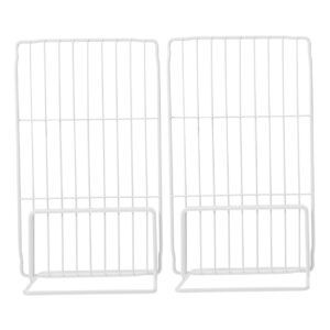 garneck 2pcs freezer partition closet divider refrigerator dividers shelf divider refrigerator separators fridge drawer divider freezer wire divider freezer organizing separator iron white