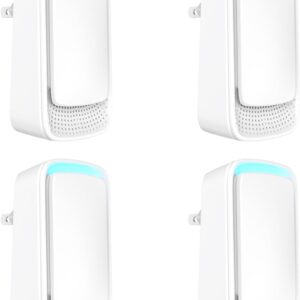 Plug In Air Ionizers - Negative Ion Technology Air Purifier - Quiet Operation Air Freshener for Home, Bedroom, Office, Garage Room - Portable Air Purifiers Odor,Pets Smell - Air Cleaner White (4 Pack）