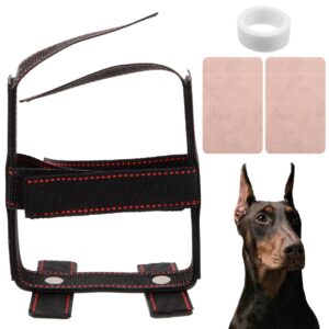 yaoliucp doberman ear posting kit adhesive-fixed correction vertical dog ear tape for aged 2-4 months dog ear stand up support for samoyeds, pinscher dogs, dog ear posting kit