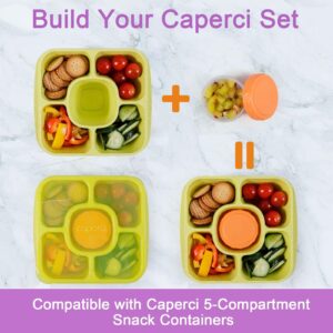 Caperci 6 Pack Salad Dressing Container To Go - 2.7oz Leak-Proof Small Food Storage Containers with Lids, Reusable Condiment Sauce Cups for Lunch Box, BPA-Free (Multicolor)