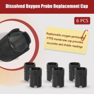 Dissolved Oxygen Meter Accessories,Dissolved Oxygen Meter Calibration Solution Electrolyte Solution Membrane Cap Kit,1*50ml Zero-Oxygen Solution,2*30ml Electrolyte Solution,6 PCS of Membrane Cap