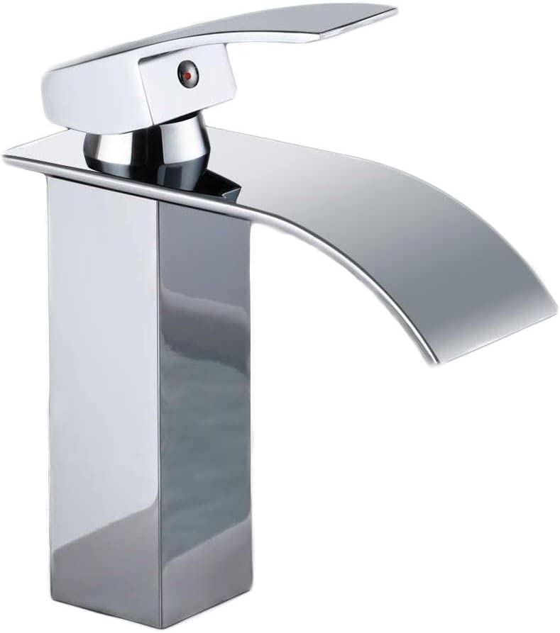 KLRTHFGX Waterfall Faucet, Washbasin Single Lever Mixer Tap, Waterfall Tap, Bath Mixer tap, Single Lever Mixer tap, tap for Bathroom, for Kitchen, Bathroom, Washbasin Mixer Tap Hot and Cold