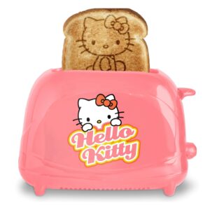 hobby lobby hello kitty 2-slice toaster, pink, toasts image on bread, adjustable browning