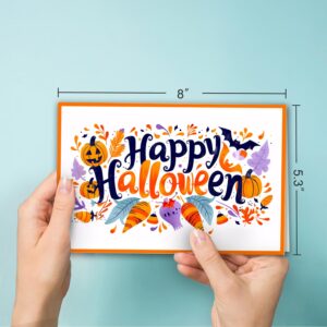 ANCEPO Funny Halloween Cards and Envelopes for Adults, Halloween Thank You Gifts, Happy Halloween Greeting Cards, Halloween Decorations for Kids Party Indoor