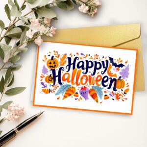 ANCEPO Funny Halloween Cards and Envelopes for Adults, Halloween Thank You Gifts, Happy Halloween Greeting Cards, Halloween Decorations for Kids Party Indoor