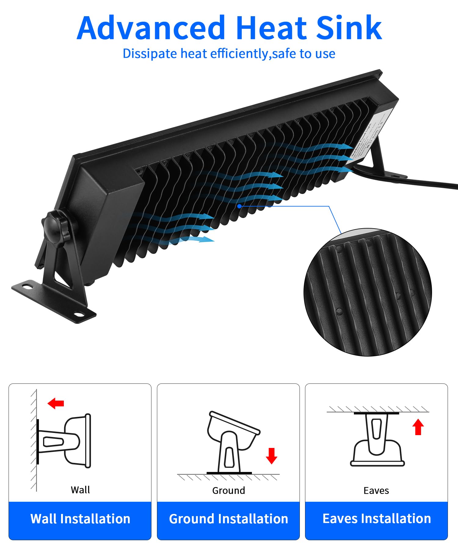 150W LED Shop Lights for Garage 1000W Equiv, 18000lm Very Bright LED Work Light, IP66 Waterproof Outdoor Flood Light with Plug, 5000K White High Bay Light for Workshop Yard Garage Factory (2 Pack)