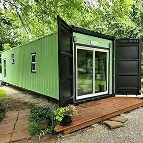 container tiny home - luxury foldable 3 bedroom tiny house for living | modern extended mobile cabin home with kitchen and bathroom | waterproof, customizable space design in 20ft, 30ft,options