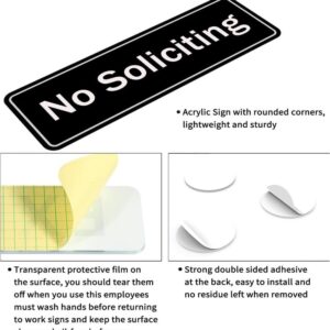 Not An Exit Sign, Self Adhesive Sign For Door Or Wall 8 X 3 Inch Quick And Easy Installation Premium Acrylic Design For Your Home Office/Business