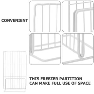 Cabilock 1 Set Refrigerator Dividers Shelf Dividers Closet Organizer Wire Partition Freezer Divider Clothes Wardrobe Separators for Closets, Cabinets, Bedroom, Kitchen, Office