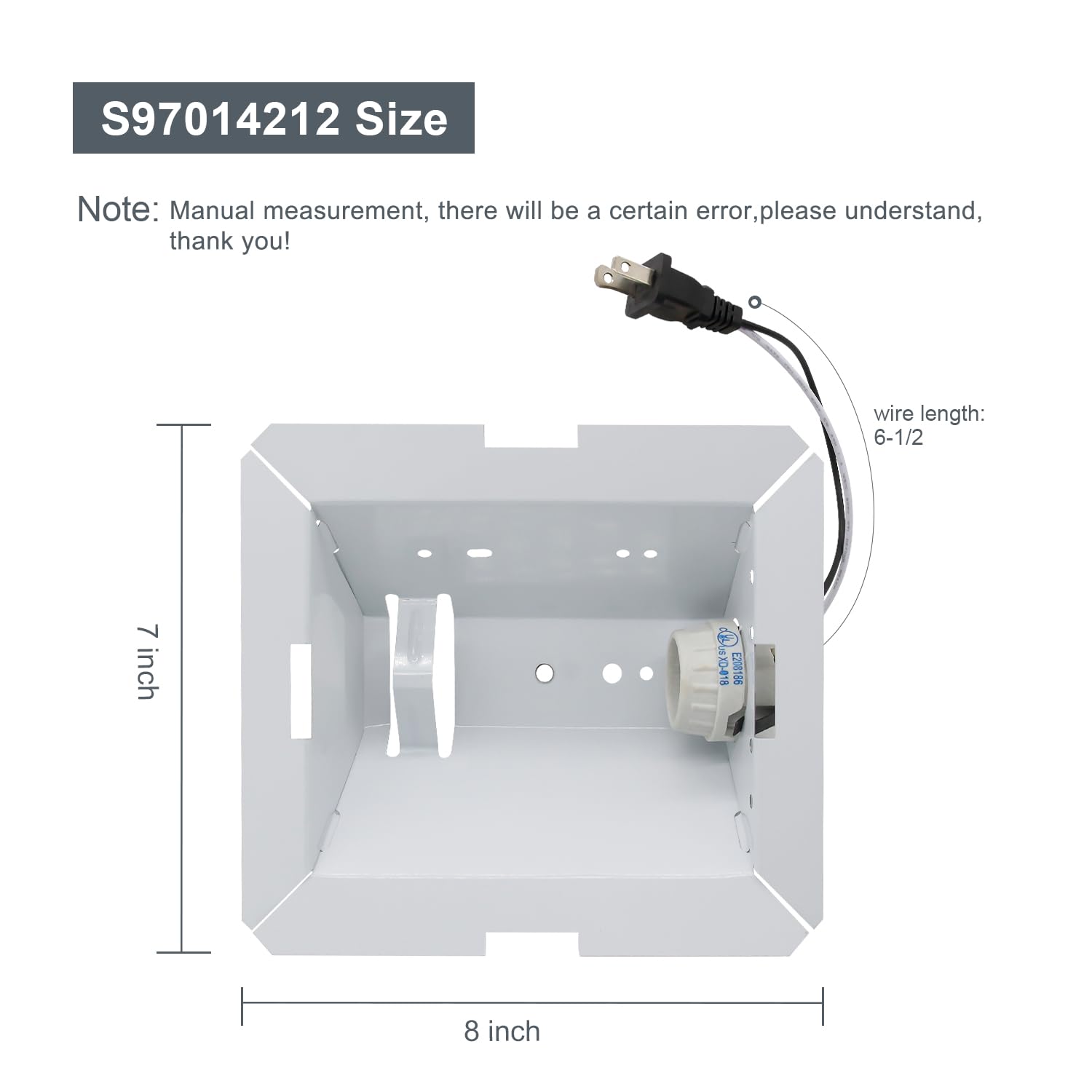 Thaekuns S97014212 Light Reflector with Socket fit for various Broan models