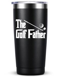 smitworld golf gifts for dad, golf gifts for men, funny golf gifts, golf gifts for men golfers, father's day gifts, 20oz tumbler, black