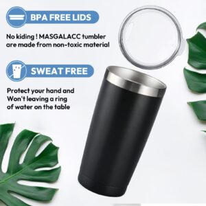 MASGALACC Boss Gifts for Men & Women - Cool World's Best Boss Day Gifts for Boss from Employees, Boss Appreciation Birthday Christmas Boss Tumbler 20oz, Black