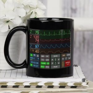 vovohi cardiac monitor cardiologist mugs cardiology nurse trauma nurse theme medical