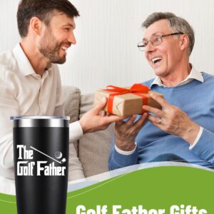 SMITWORLD Golf Gifts for Dad, Golf Gifts for Men, Funny Golf Gifts, Golf Gifts for Men Golfers, Father's Day Gifts, 20oz Tumbler, Black