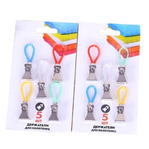 Yoetaun Towel Loop Towel On Kitchen Clothes Hanging Bathroom Hanging Hand Pegs Household Tea Clips Hangers Clip Hooks