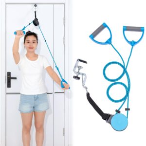 fanwer shoulder pulley for physical therapy, pulleys for shoulder rehab over door, shoulder pulley over the door physical therapy, door pulley with fixed metal bracket