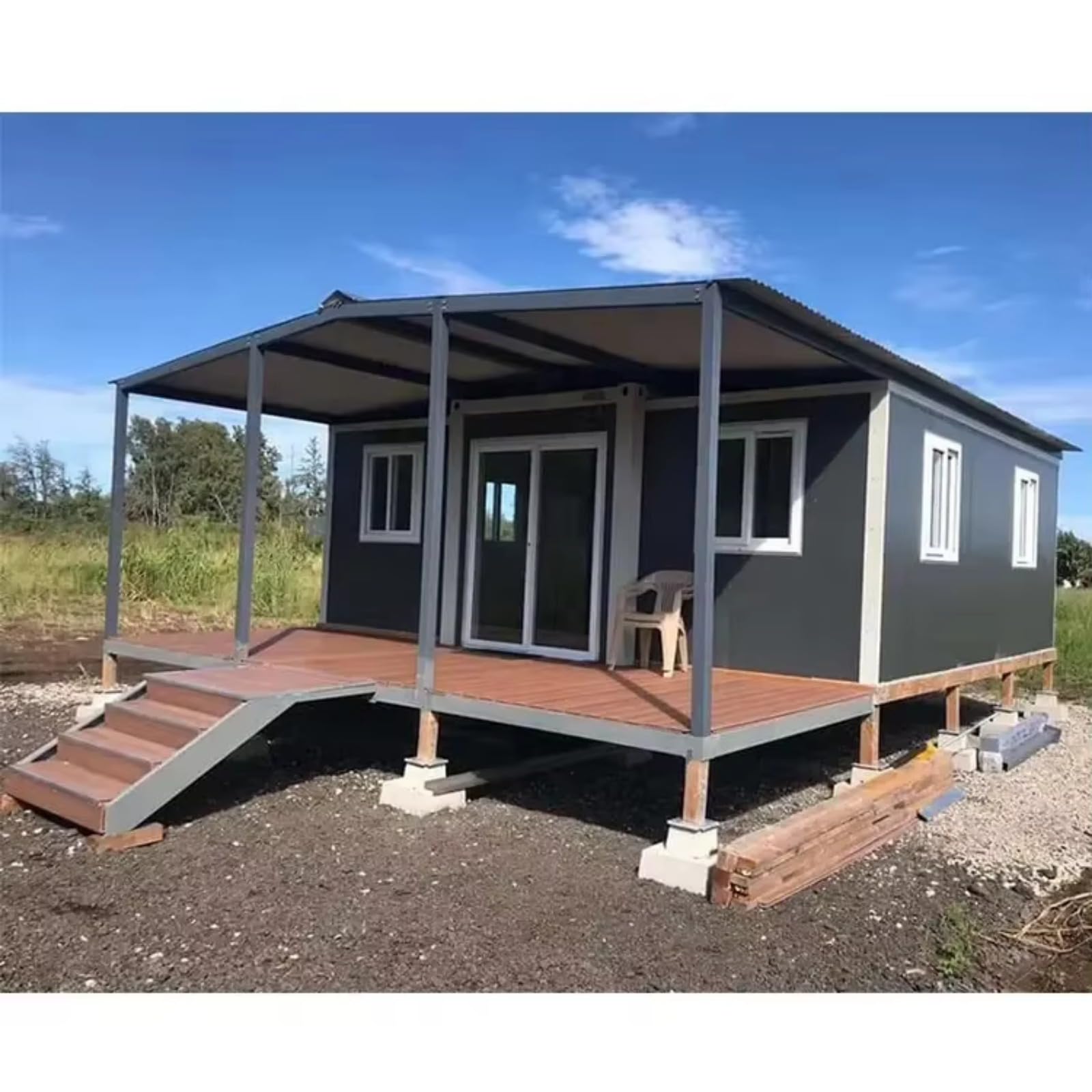 Luxury Modular 20ft & 40ft Prefab Home - 3 Bedrooms, Ready-to-Move-in Tiny Cabin