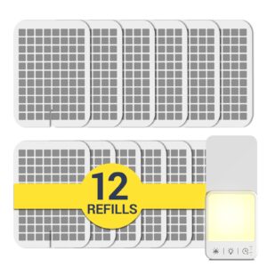 sticky card refill replacement glue cards for flying insect trap indoor-12pack (no device)