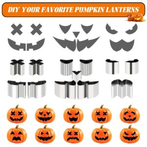 Findful 18 pcs Halloween pumpkin carving set, Professional Heavy Duty Carving Set, Halloween pumpkin carving tools, pumpkin carving knife Suitable for children and adults, Ease of holding Ease of use