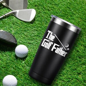 SMITWORLD Golf Gifts for Dad, Golf Gifts for Men, Funny Golf Gifts, Golf Gifts for Men Golfers, Father's Day Gifts, 20oz Tumbler, Black