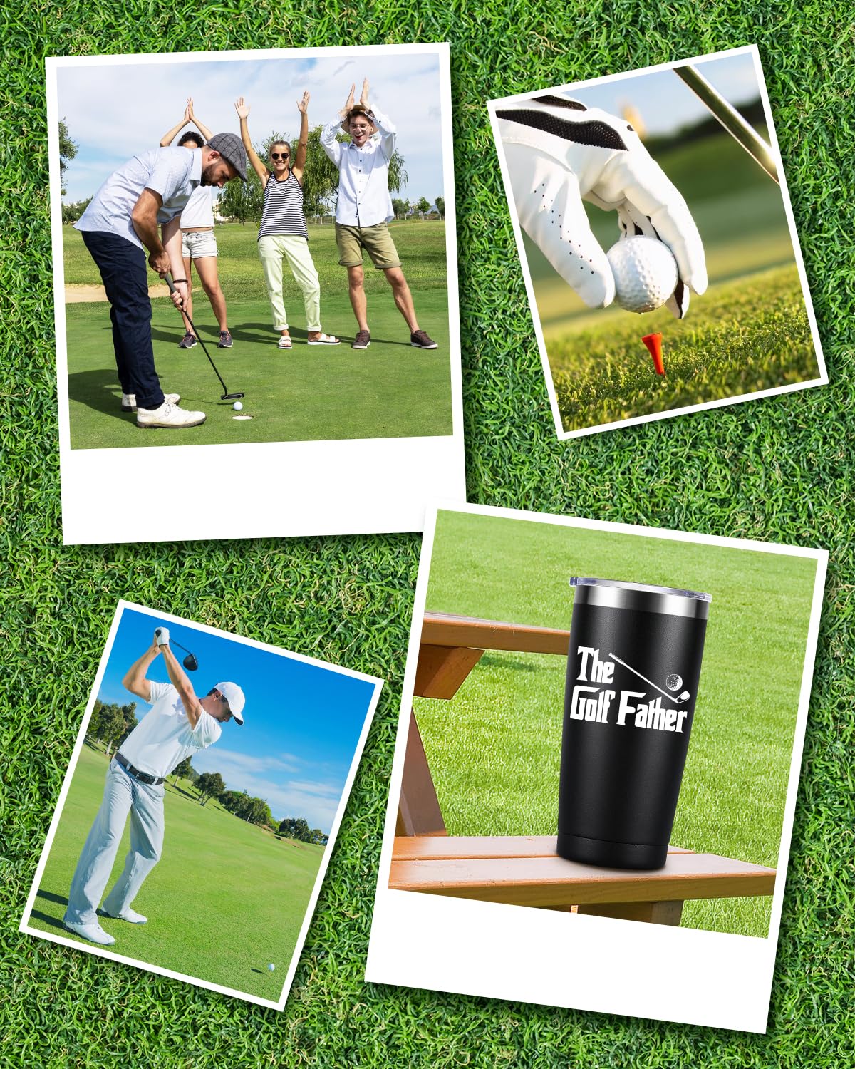 SMITWORLD Golf Gifts for Dad, Golf Gifts for Men, Funny Golf Gifts, Golf Gifts for Men Golfers, Father's Day Gifts, 20oz Tumbler, Black