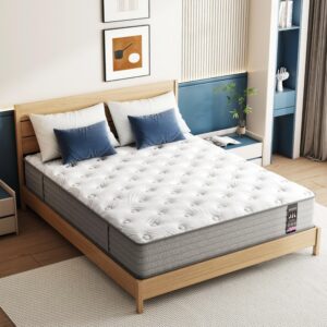 Full Size Mattress 12 inch, Hybrid Memory Foam Mattress with Pocket Springs, Full Mattress in a Box, Colchones Full, Medium Firm, Motion Isolation, Pressure Relief, Upgraded Support, CertiPUR-US