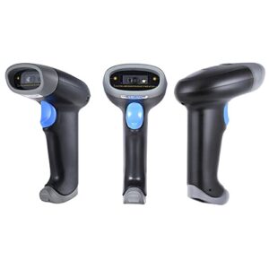 USB Barcode Scanner,HXBER 2D QR 1D USB Barcode Scanner CCD Red Light PDF417 Screen Scanning Bar Code Reader Support Multiple Language for Wechat Alipay Mobile Payment