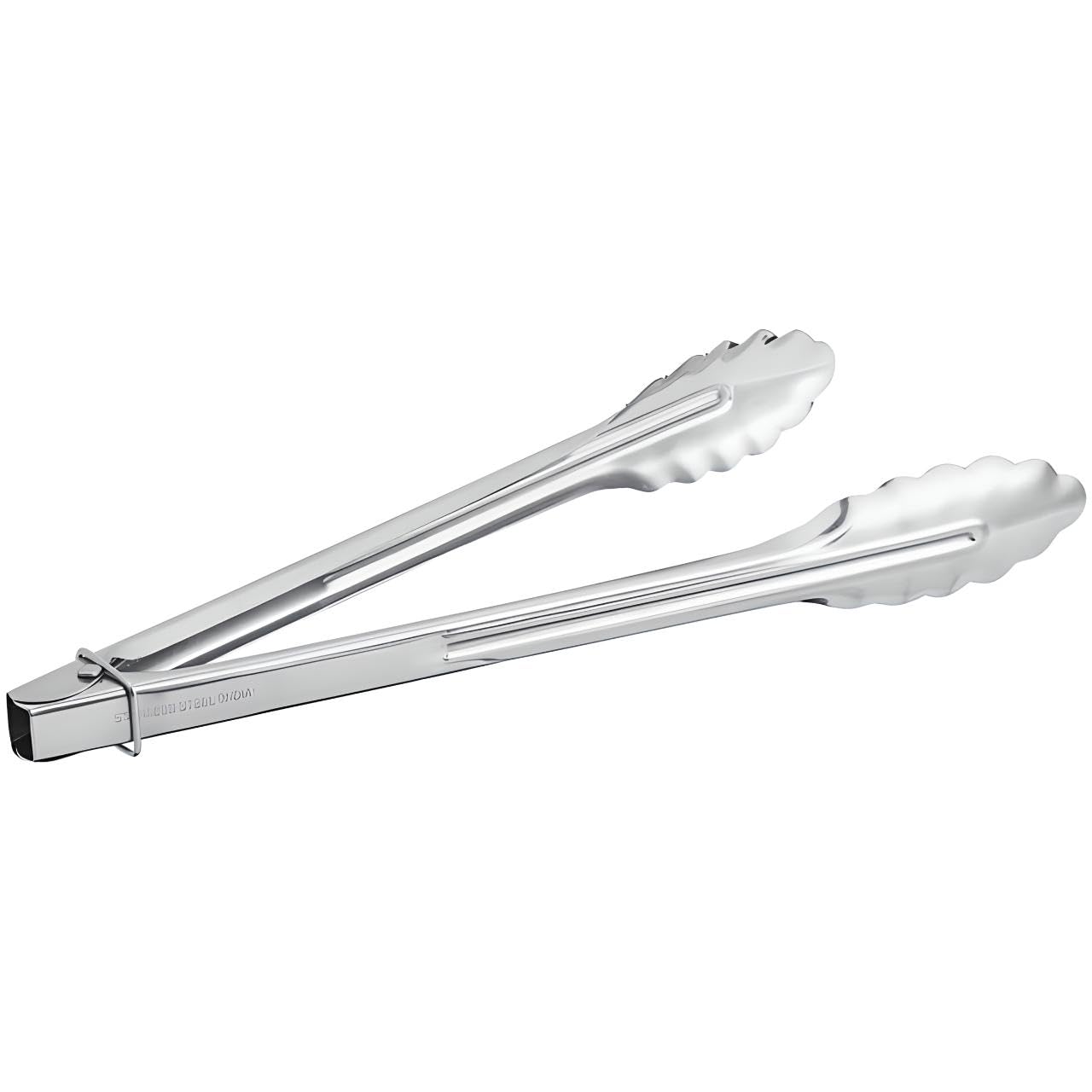 OCS Pro Series 12" Stainless Steel Tongs | All Purpose Kitchen Utensil Metal Tongs for Home and Commercial Kitchen, Cooking, Food, Serving, Ice, Salad, Grilling, and More