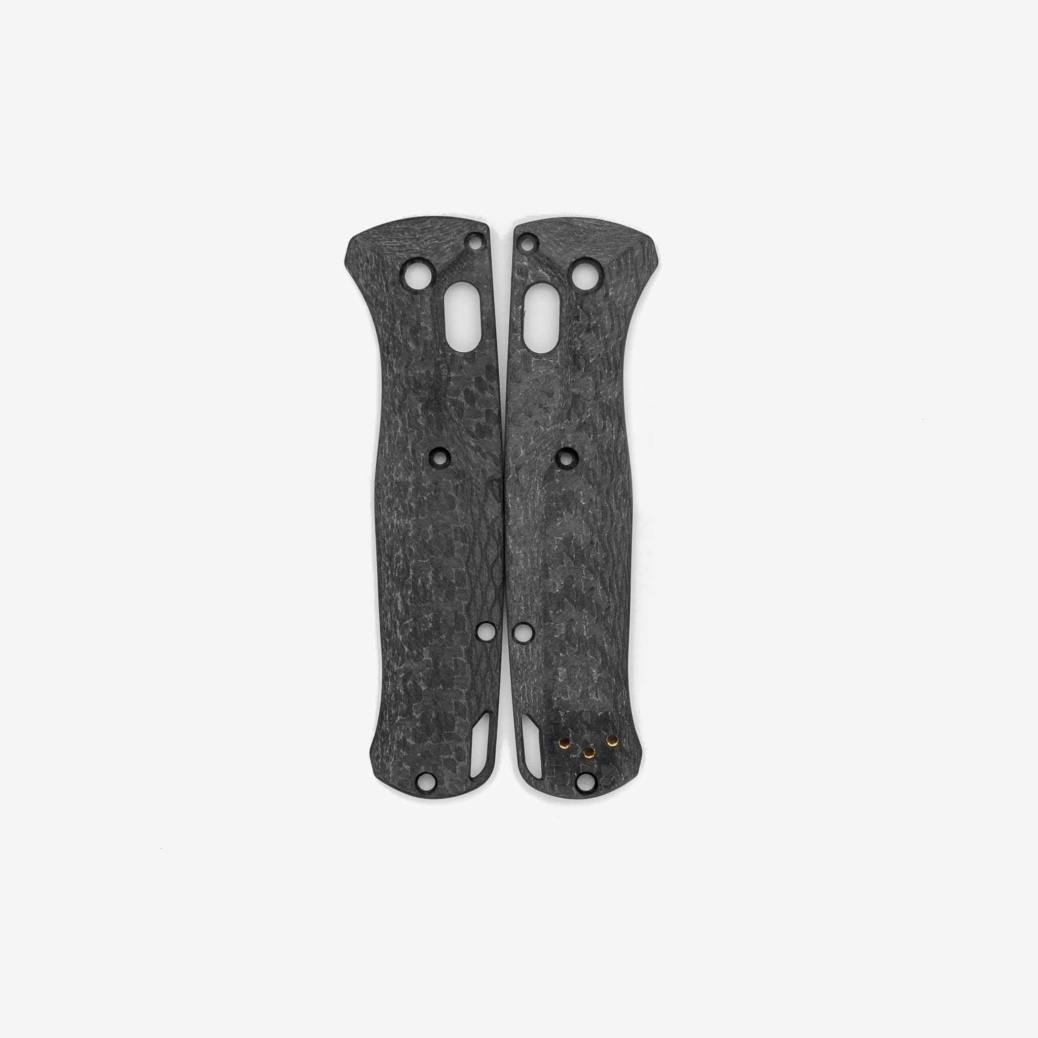 Flytanium Crossfade Carbon Fiber Knife Handle Scales Compatible with Benchmade Bugout 535 EDC Knife (Basket Weave)