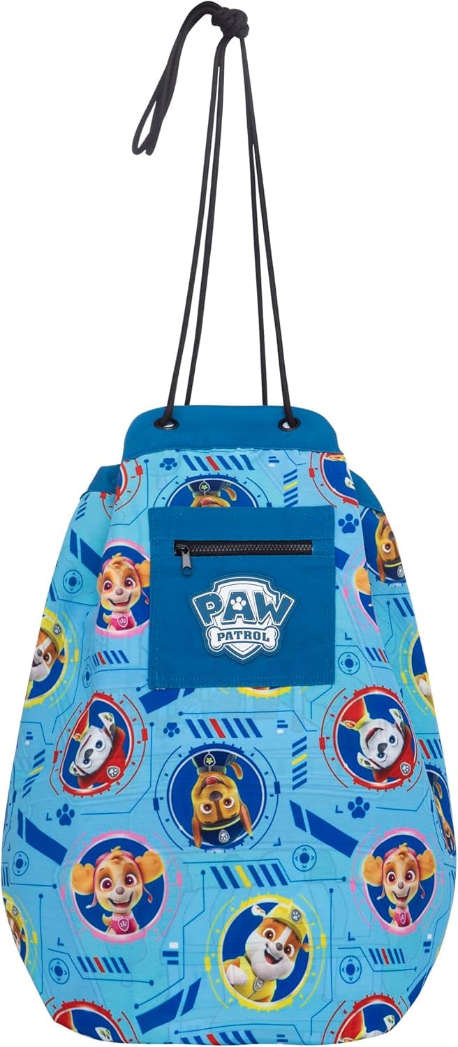 Paw Patrol Play Pouch, Ultimate All-in-1 Play Mat & Toy Storage Bag, Huge 55” Inner Interactive Play Space, Convenient, No-Mess Pack-Away, Portable Playtime Storage Solution, Ages 3+