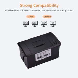 HXBER Receipt Printer, Embedded Thermal Receipt Printer 58MM Mini Printing Module Low Noise with USB/RS232/TTL Serial Port Support ESC/POS Commands for Weighing Apparatus Cash Register Self-Service