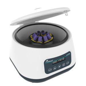 joanlab lab centrifuge machine 2ml/5ml/10ml x 8, 15ml x 4 low speed 500-4000rpm,2180xg rcf digital benchtop centrifuges w/timer