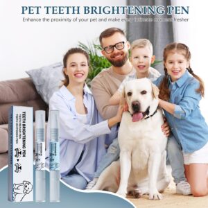 Omaky 4Pcs Pet Toothbrush Pen, 2024 New Upgrade Dog Teeth Cleaning Pen, Pet Teeth Repairing Kit, Cat/Dog Teeth Brightening Pen for Pet Dental Care Fresh Breath