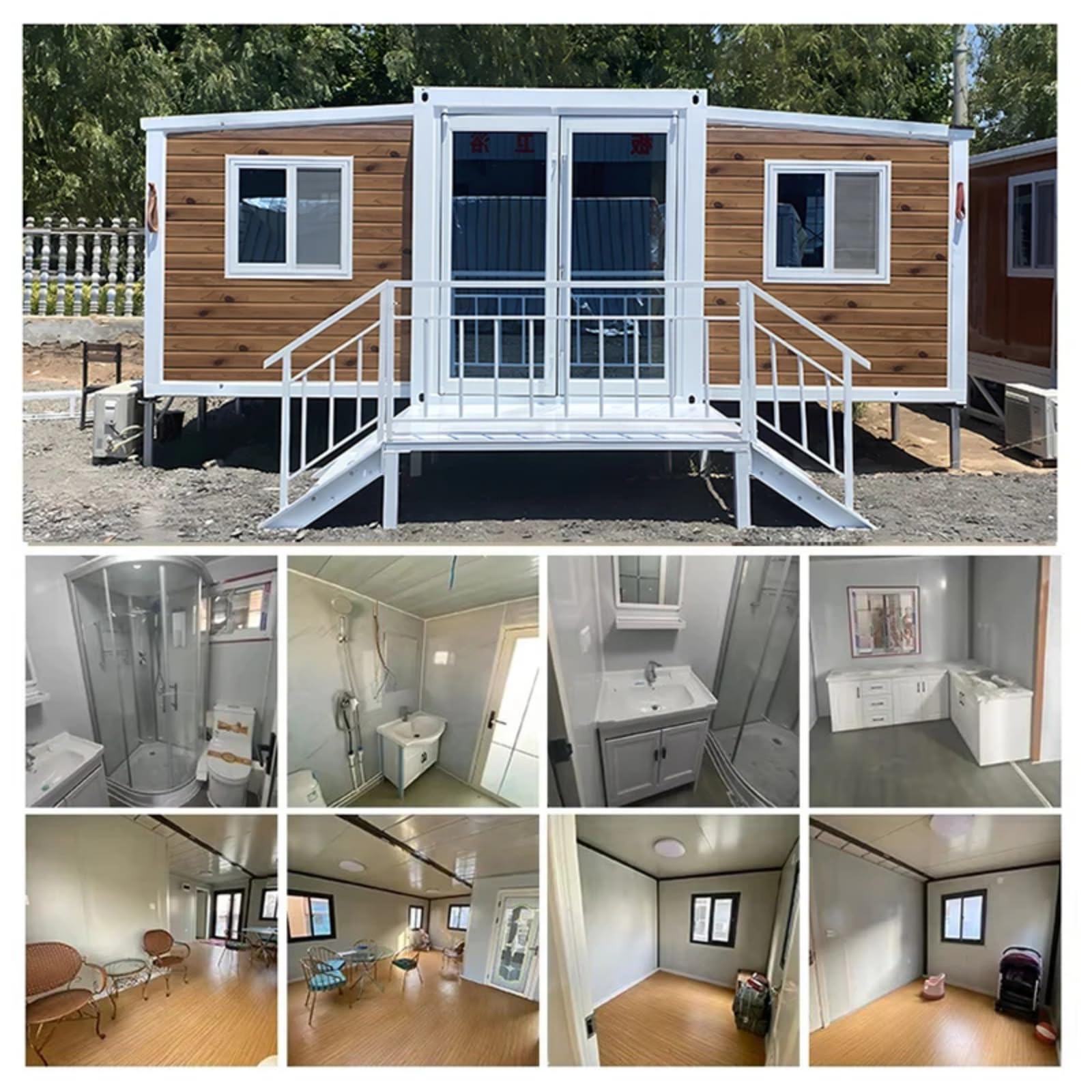 Folding Modular Homes 20ft 40ft Expandable Container House Living 3 Bedroom Prefab House Expandable Office House Container