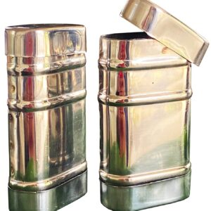 Awadh Chunauti for Khaini Box Pack Of 2 | Stainless Steel Box Chunauti | Chunadani Surti/Khaini Chunauti Dibbi |B0BRWD4632