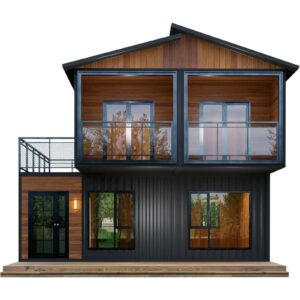 barn homes double story flat pack house with bathroom and kitchen, foldable tiny home, 20ft & 40ft, mobile house0ft