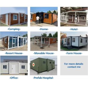 20FT 2 Bedroom Luxury Container Homes Granny Flat Roof Expandable Container House With Full Bathroom