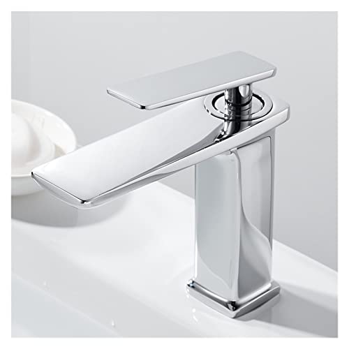 WIMPBLADB High end Basin Faucet Bathroom Sink hot and Cold Water Mixer Crane Deck Installation Single Handle Hole Bathtub Kitchen Faucet(F)