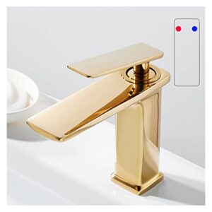 WIMPBLADB High end Basin Faucet Bathroom Sink hot and Cold Water Mixer Crane Deck Installation Single Handle Hole Bathtub Kitchen Faucet(F)