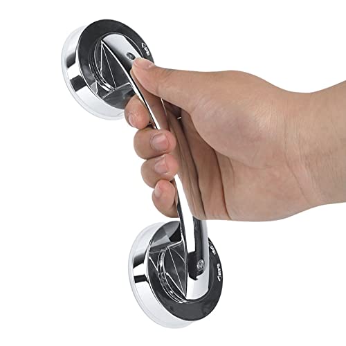 HAOHIZE Shower Grab Bar, Suction Balance Assist Bathroom Shower Handle Suction Cup Handle Bathroom Kitchen Glass Door Anti Slip Handrail Safety Hand Grip