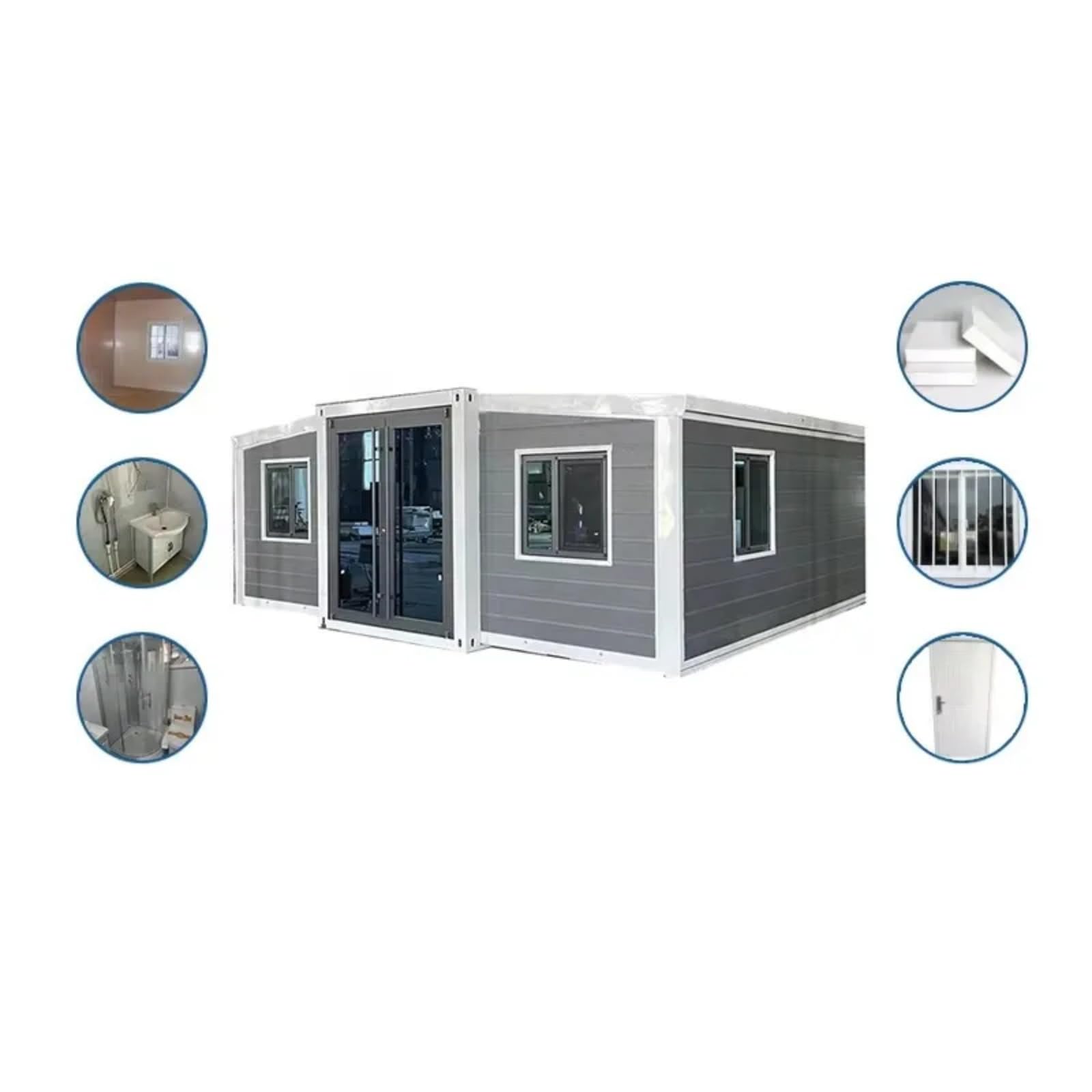 Container House Garden Back Yard Warehouse Workshop Proof Apartments 20ft 40ft 3 Bedroom Garage Living Container House